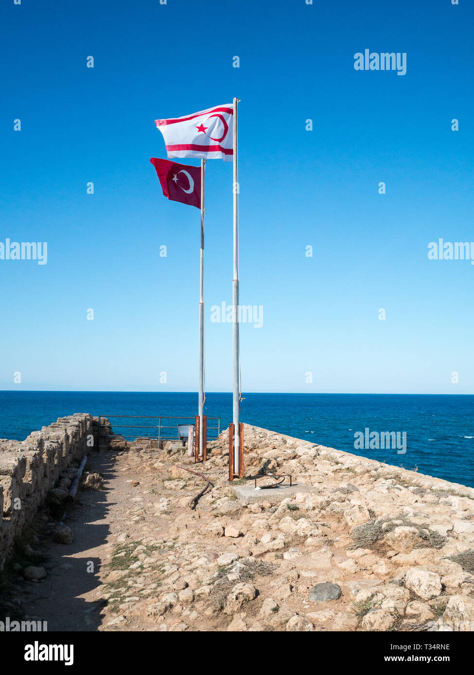 Flag of north cyprus High Resolution Stock Photography and Images - Alamy