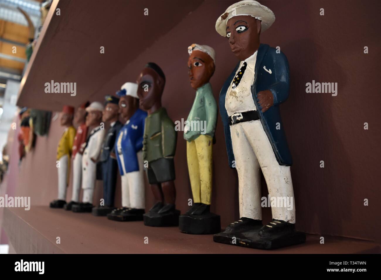 Ankara, Turkey. 6th Apr, 2019. Masks are displayed during 'Africa Magic ...