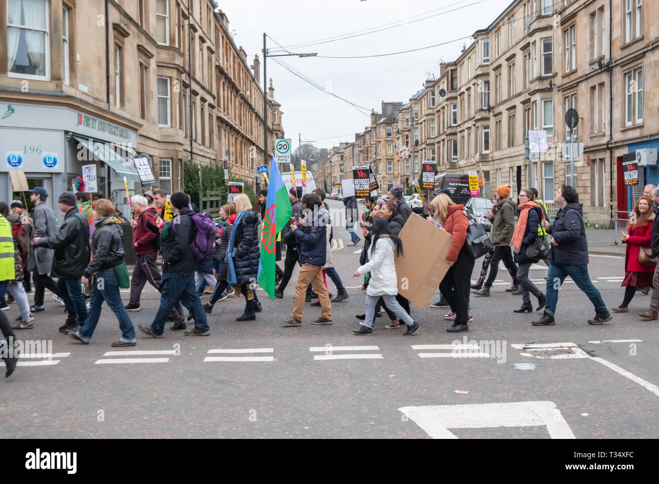 Scottish parade banners hi-res stock photography and images - Alamy
