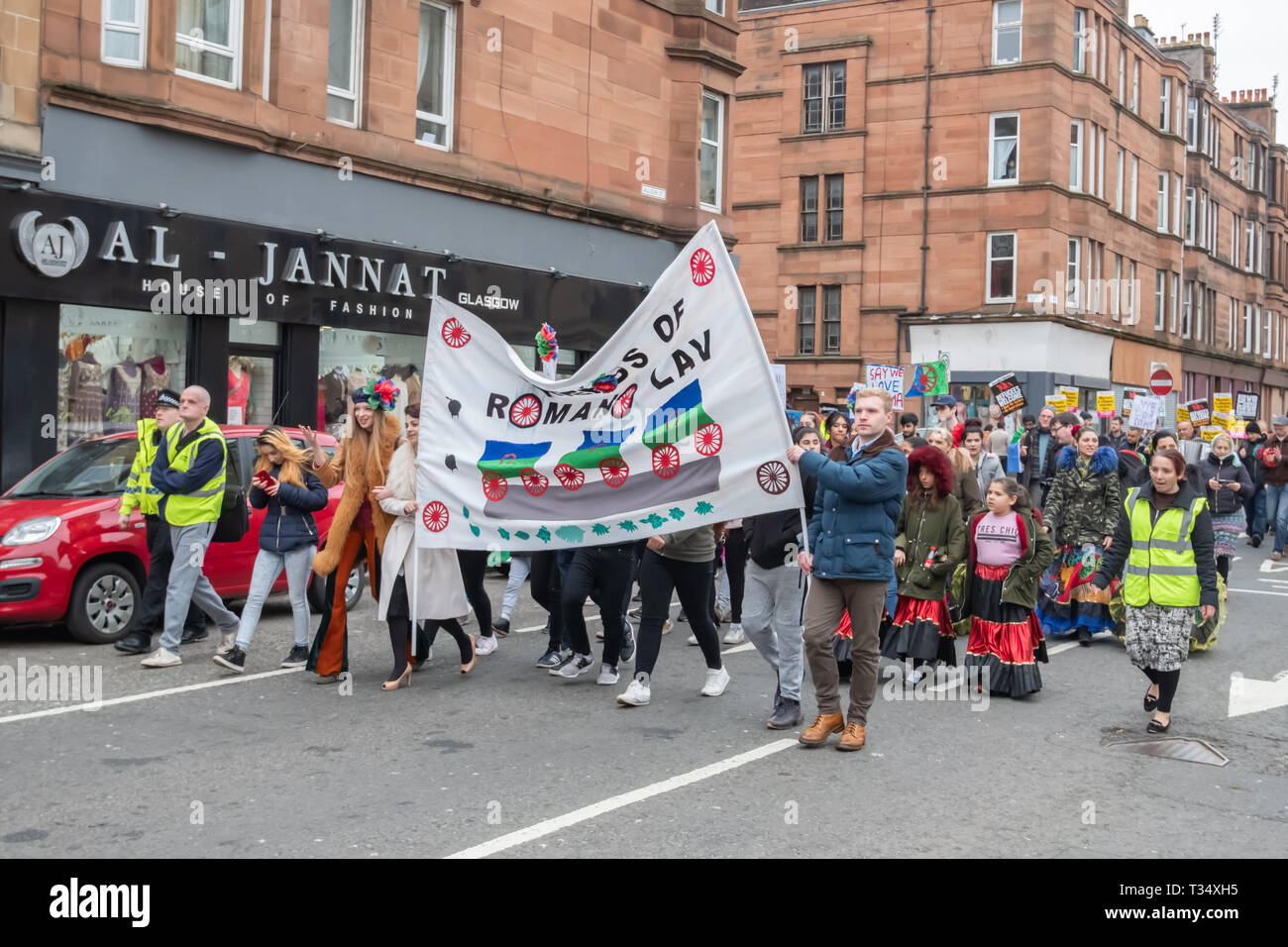 Scottish parade banners hi-res stock photography and images - Alamy