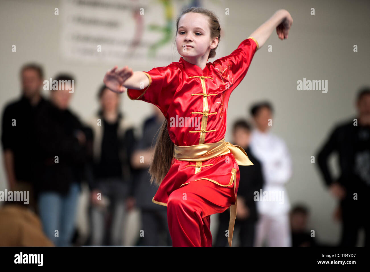 Wushu girl hi-res stock photography and images - Alamy