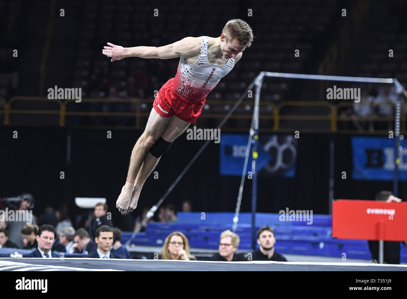 Iowa City, Iowa, USA. 5th Apr, 2019. ANTON STEPHENSON from the ...