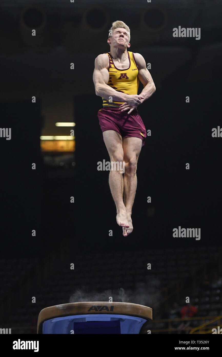 Iowa City, Iowa, USA. 5th Apr, 2019. SHANE WISKUS from the University ...