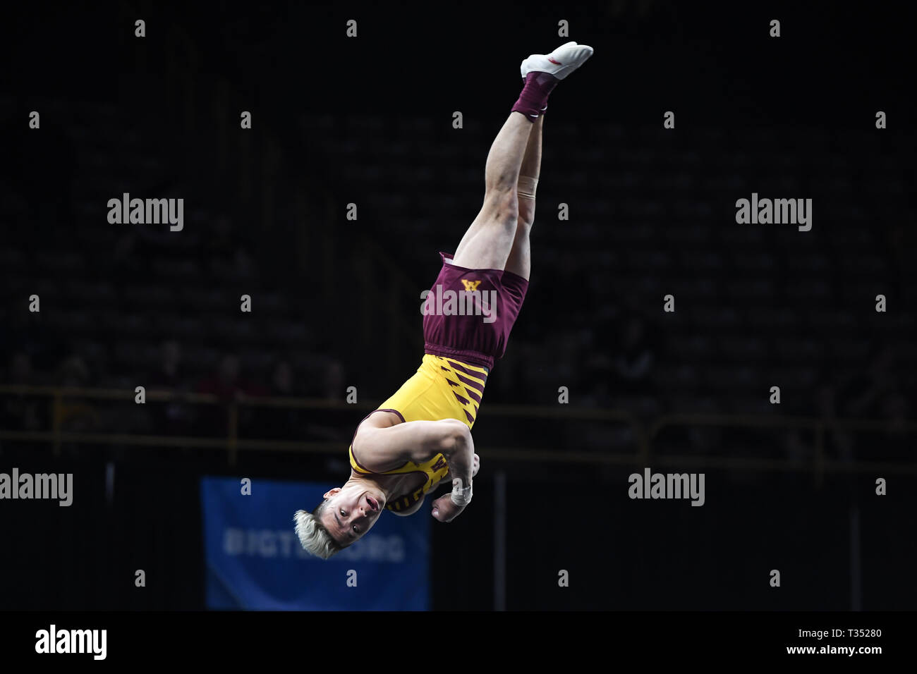 Iowa City, Iowa, USA. 5th Apr, 2019. JUSTIN KARSTADT from the ...
