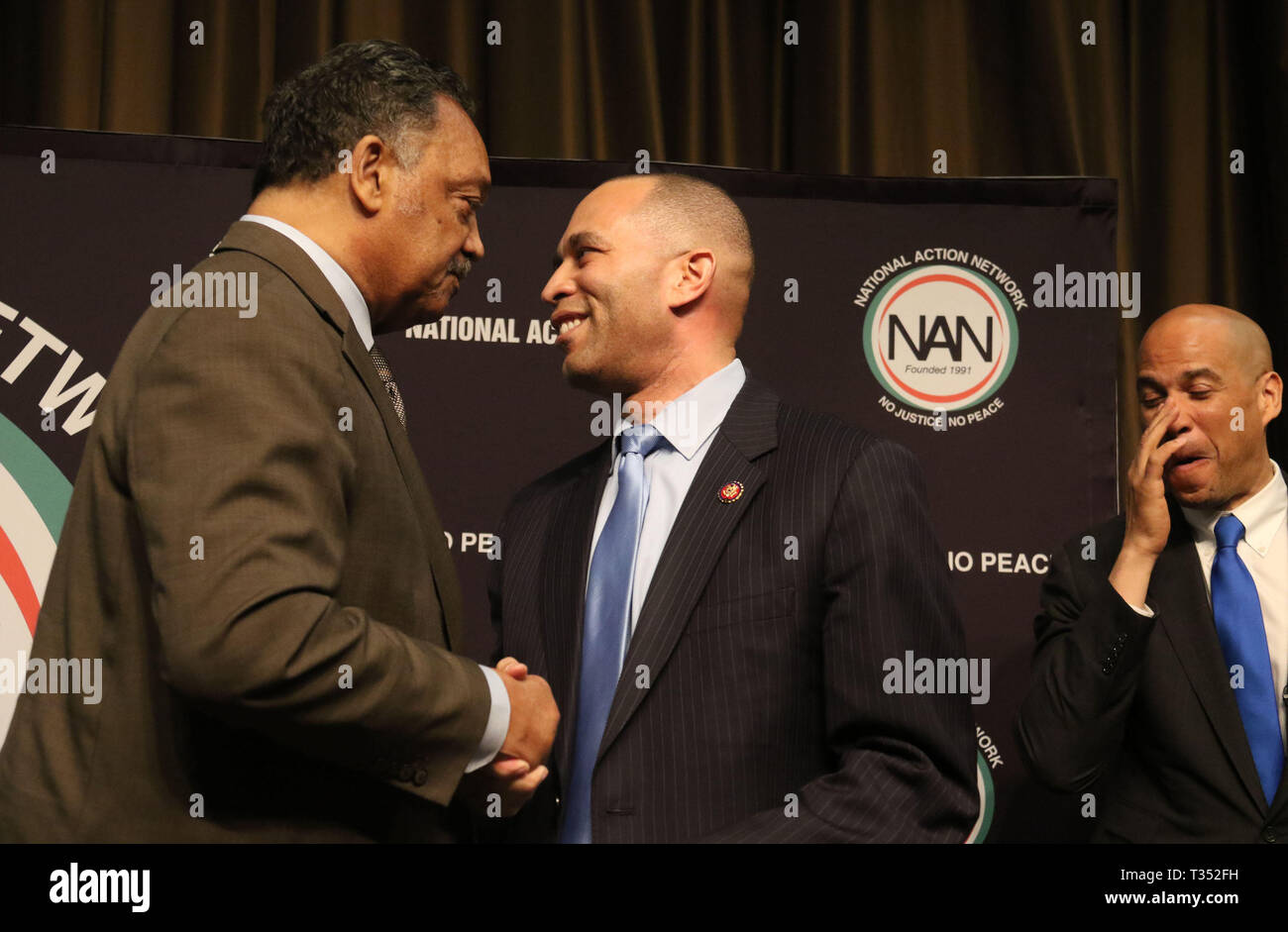 New York City, New York, USA. 5th Apr, 2019. Activist JESSE JACKSON, JR ...