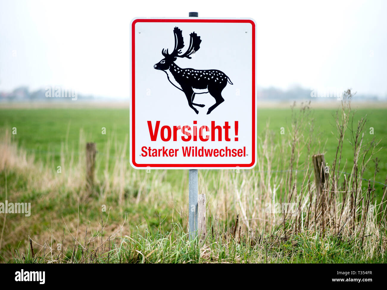 Norddeich, Germany. 04th Apr, 2019. A traffic sign with the inscription ...
