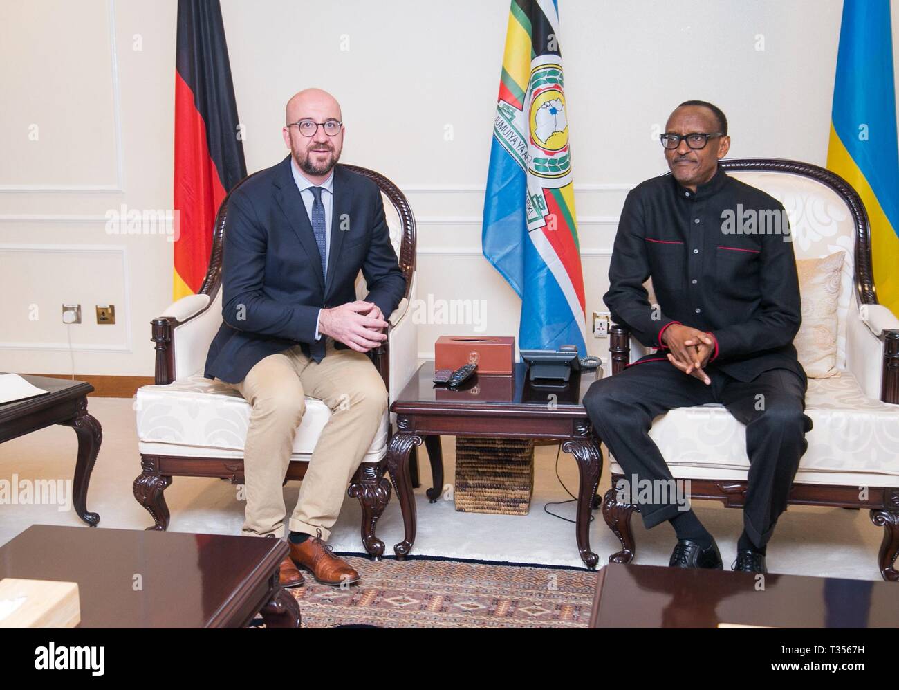 Prime minister meets rwandan president hi-res stock photography and ...