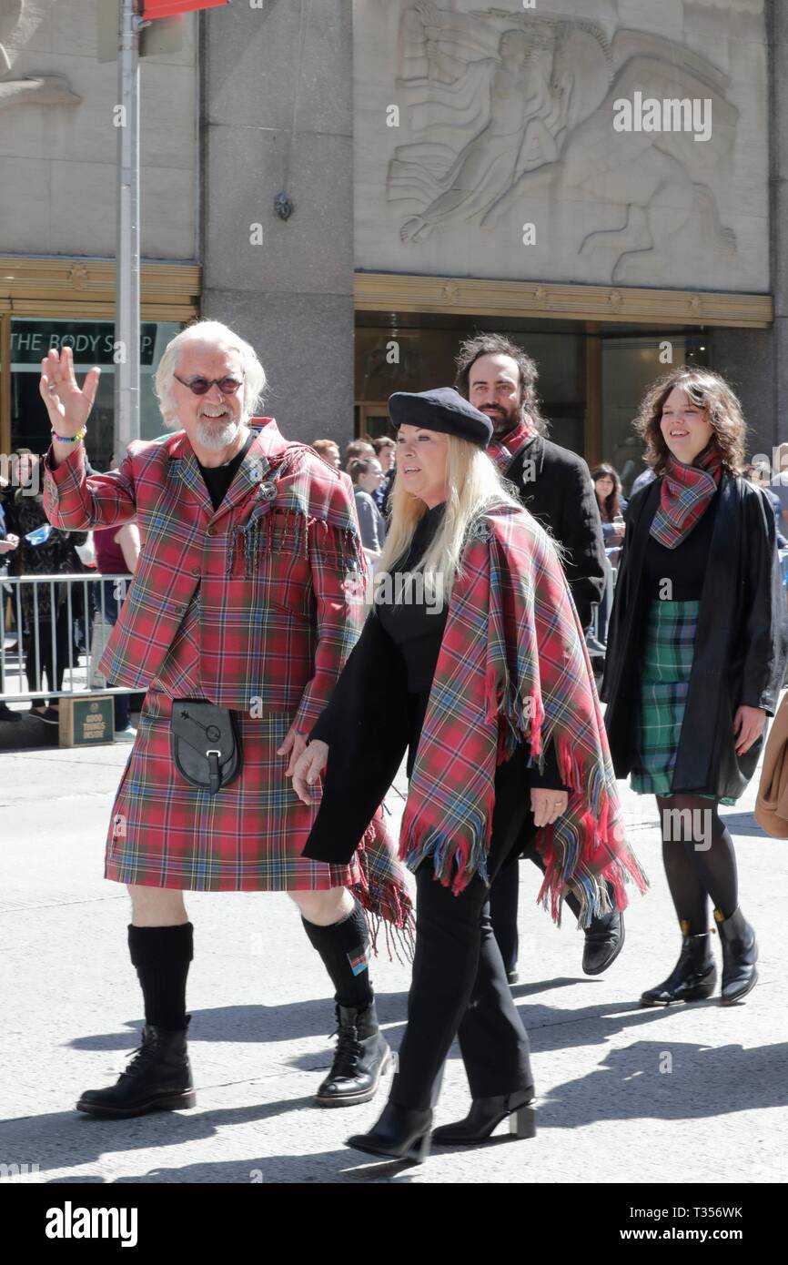 New York, USA. 06th Apr, 2019. Grand Marshal Billy Connolly and Family ...
