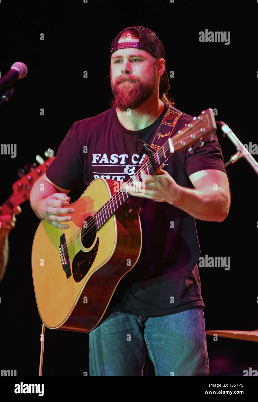Hiawassee, GA, USA. 6th Apr, 2019. Andrew Chastain on stage for Hank ...