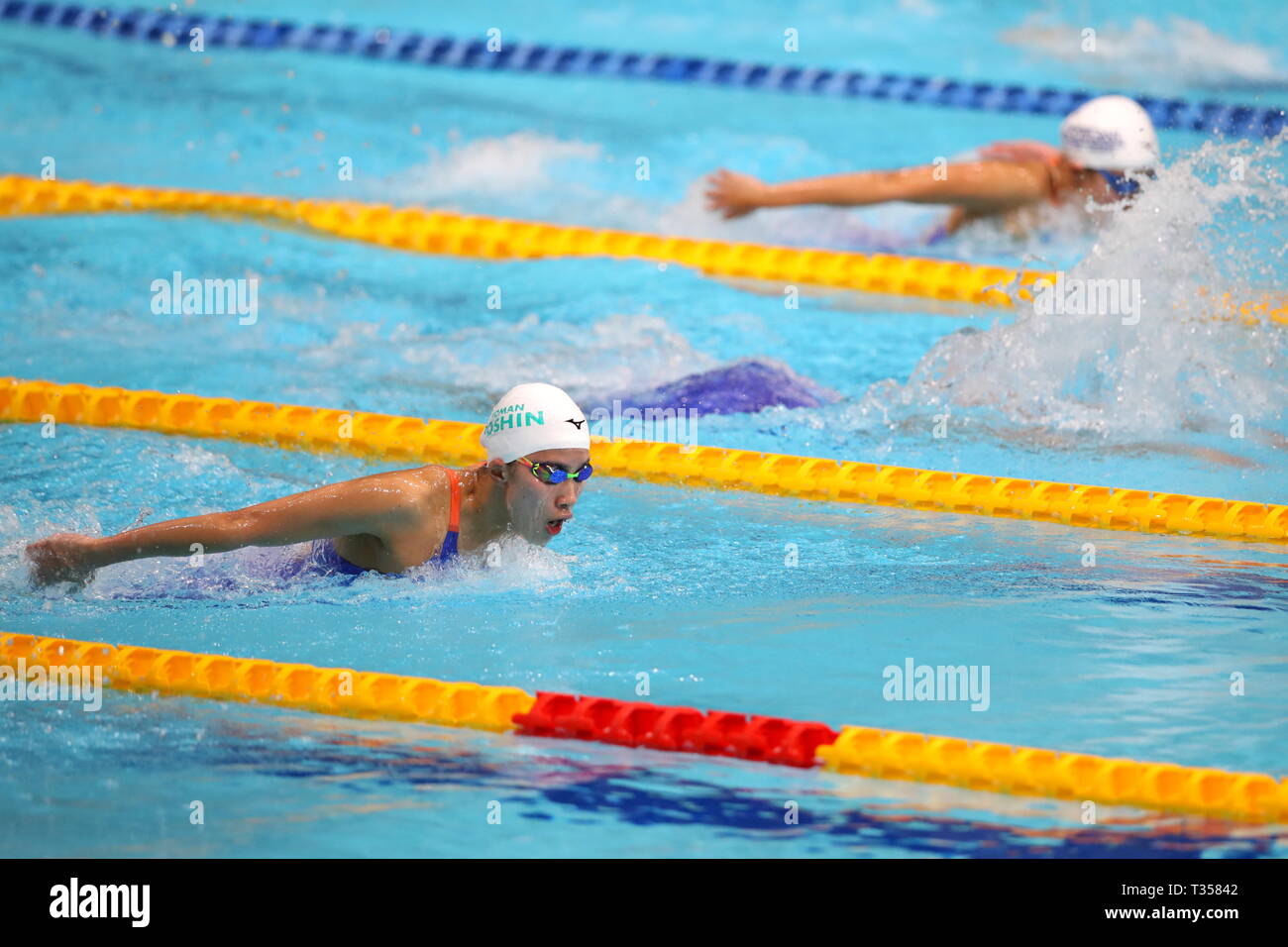 Tatsumi International Swimming Center, Tokyo, Japan. 5th Apr, 2019. Yui ...