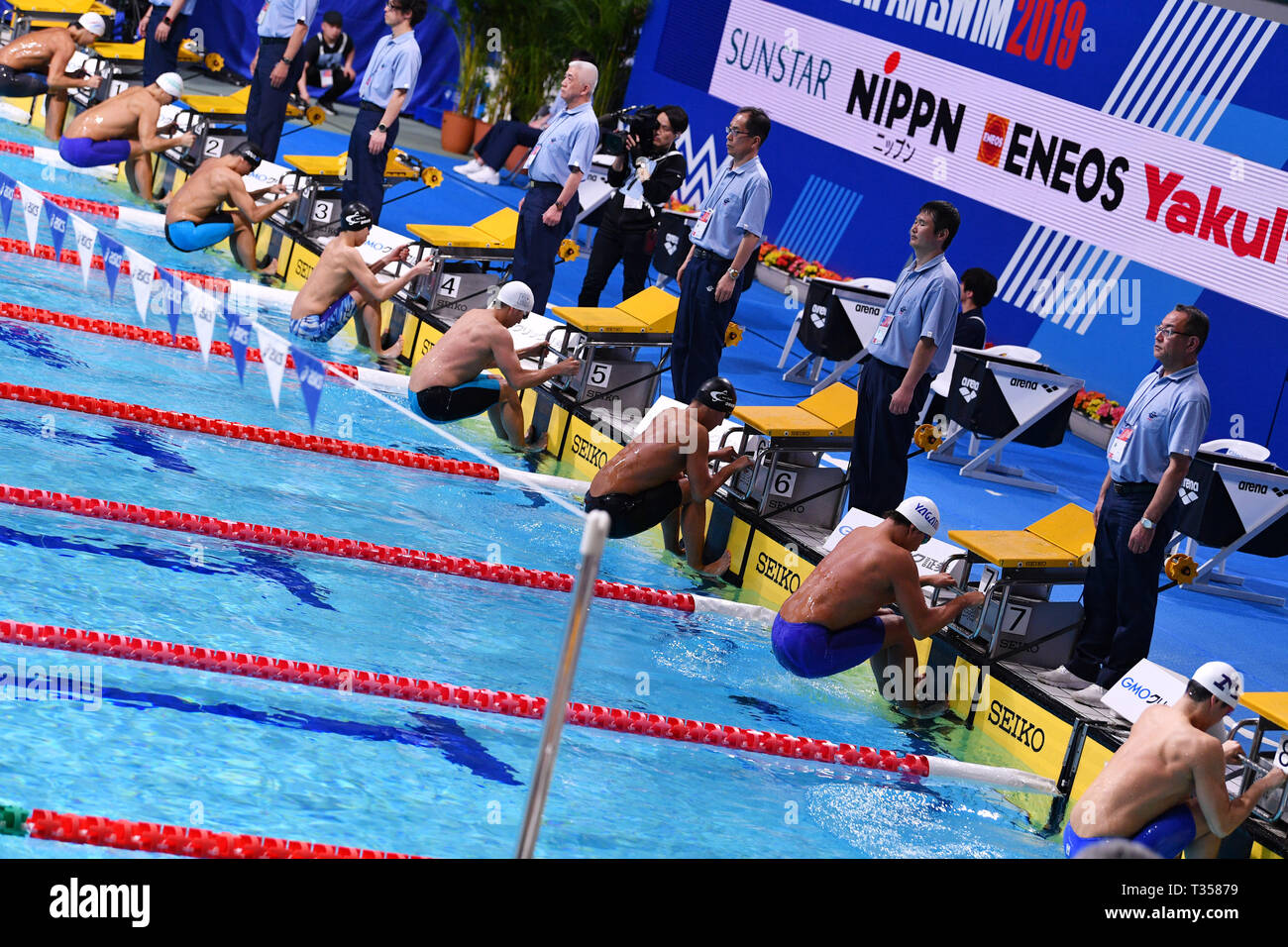 Start, APRIL 6, 2019 - Swimming : Japan Swimming Championships (JAPAN ...
