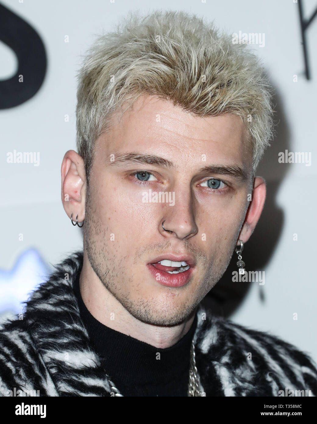 Las Vegas, USA . 06th Apr, 2019. Rapper Machine Gun Kelly (Colson Baker ...