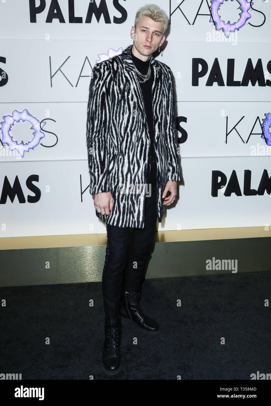 Las Vegas, USA . 06th Apr, 2019. Rapper Machine Gun Kelly (Colson Baker ...