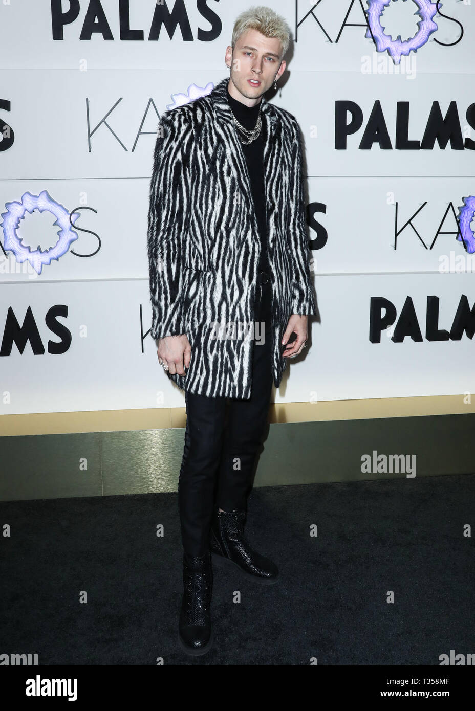 Las Vegas, USA . 06th Apr, 2019. Rapper Machine Gun Kelly (Colson Baker ...