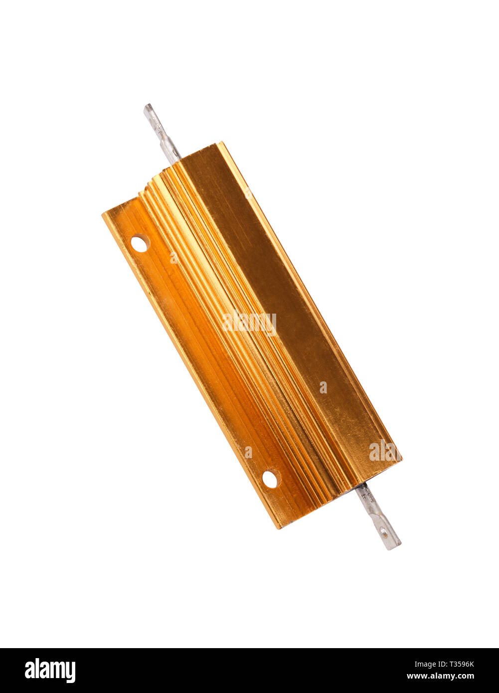 Resistor in Metal Case Isolated Stock Photo - Alamy