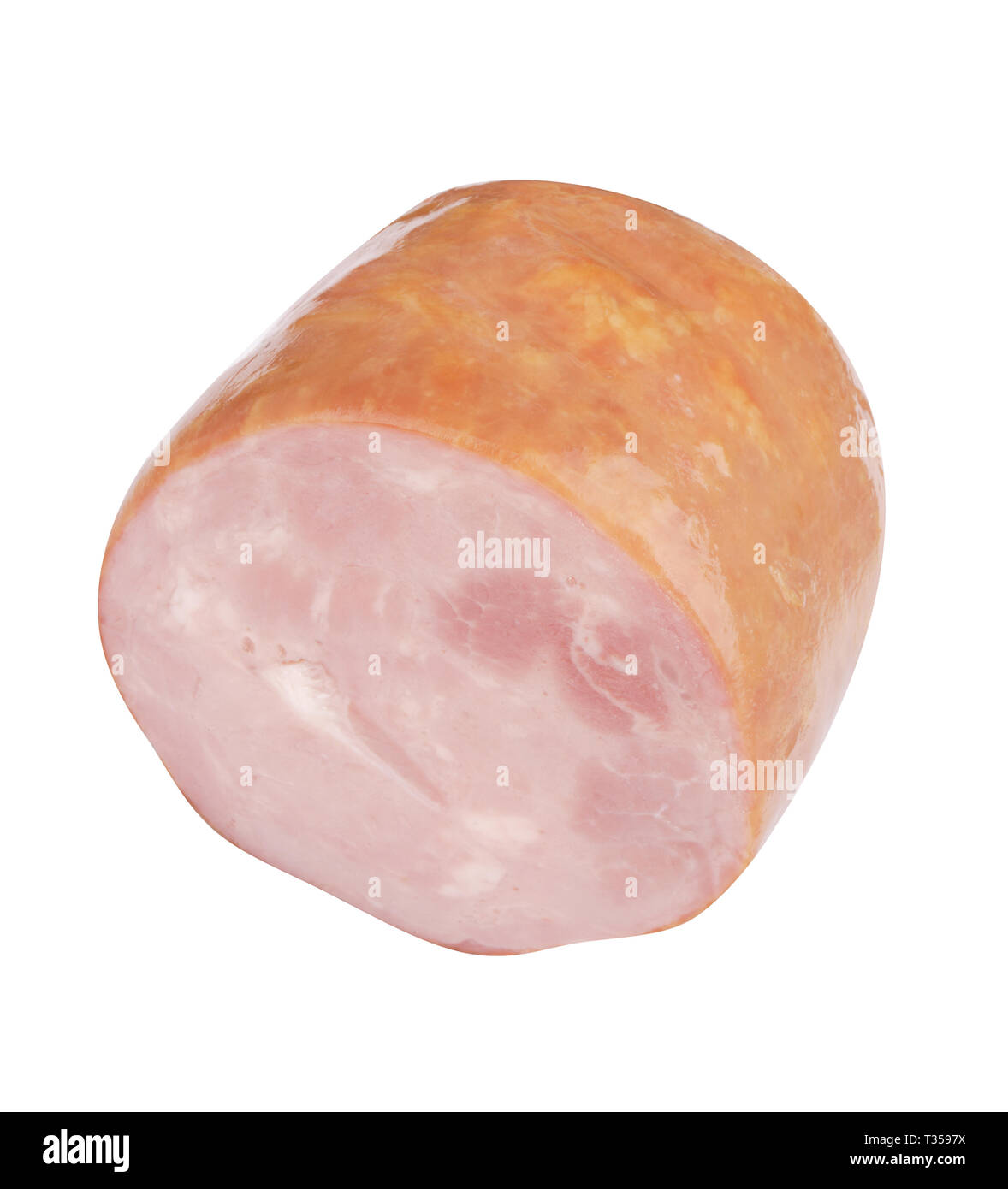 Piece of Ham Isolated Stock Photo - Alamy