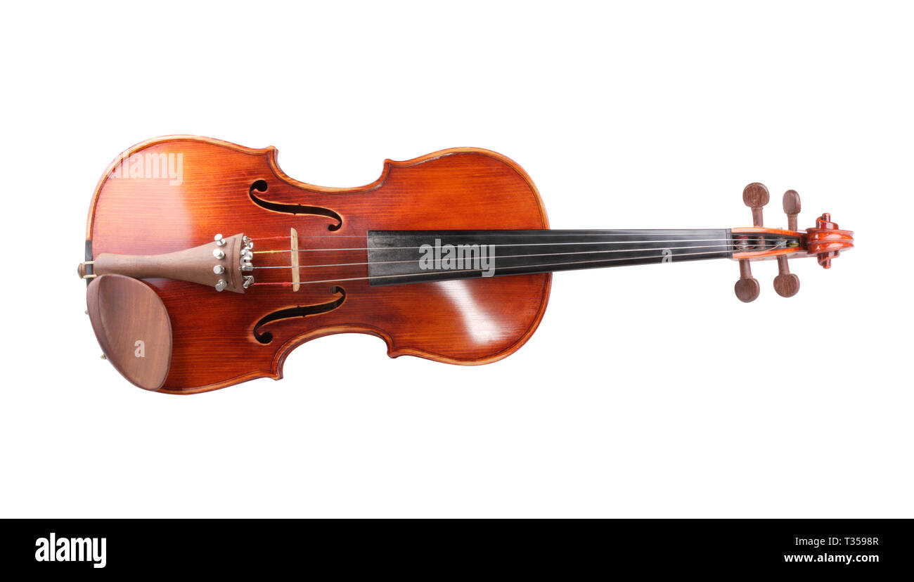 Red Violin Isolated Stock Photo - Alamy
