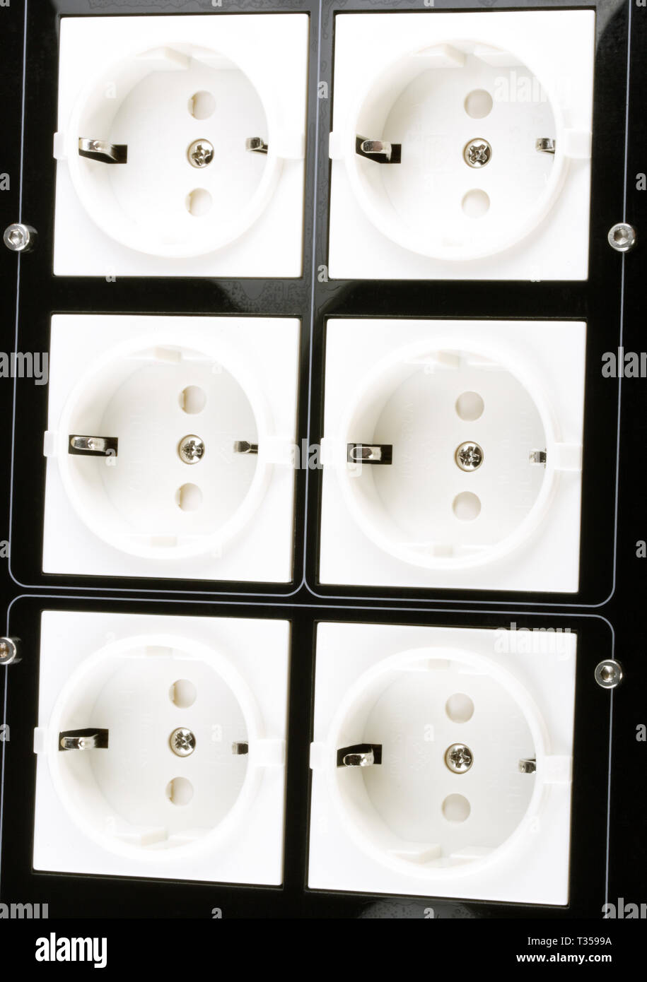 Many Wall Outlet Stock Photo - Alamy
