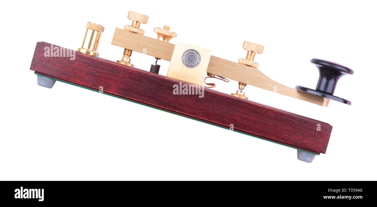 Morse Key Isolated Stock Photo - Alamy