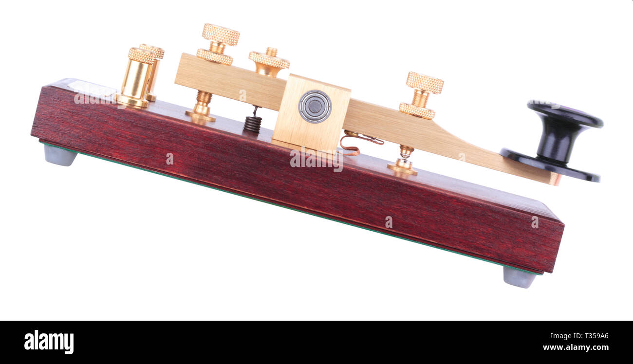 Morse Key Isolated Stock Photo - Alamy