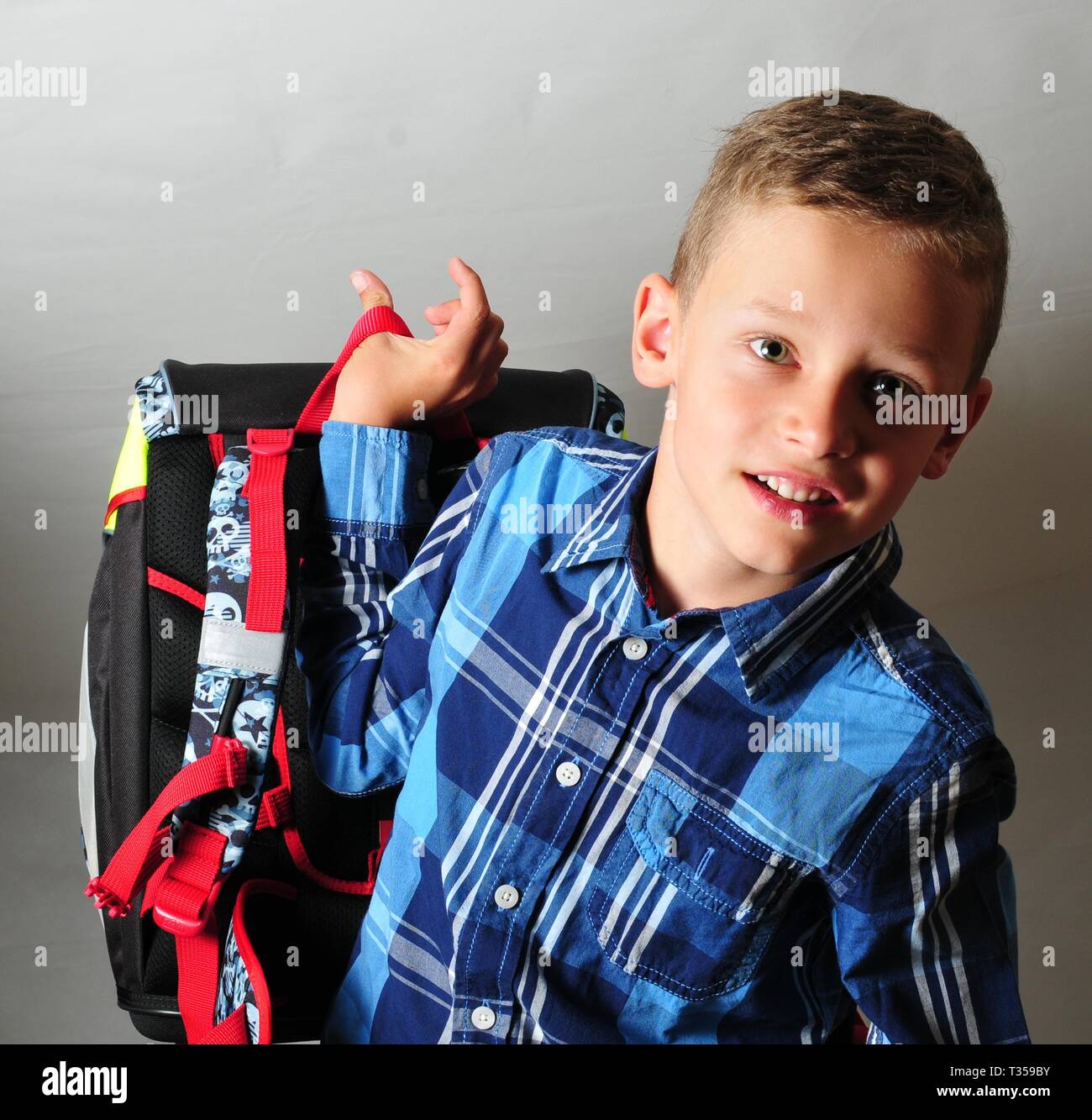 Boy School Bag High Resolution Stock Photography and Images - Alamy