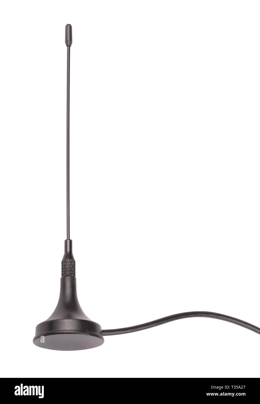 Black Antenna Isolated Stock Photo - Alamy