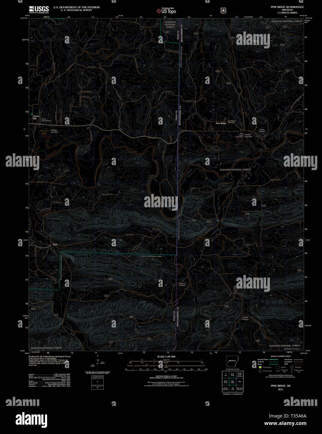 Map of pine ridge hi-res stock photography and images - Alamy