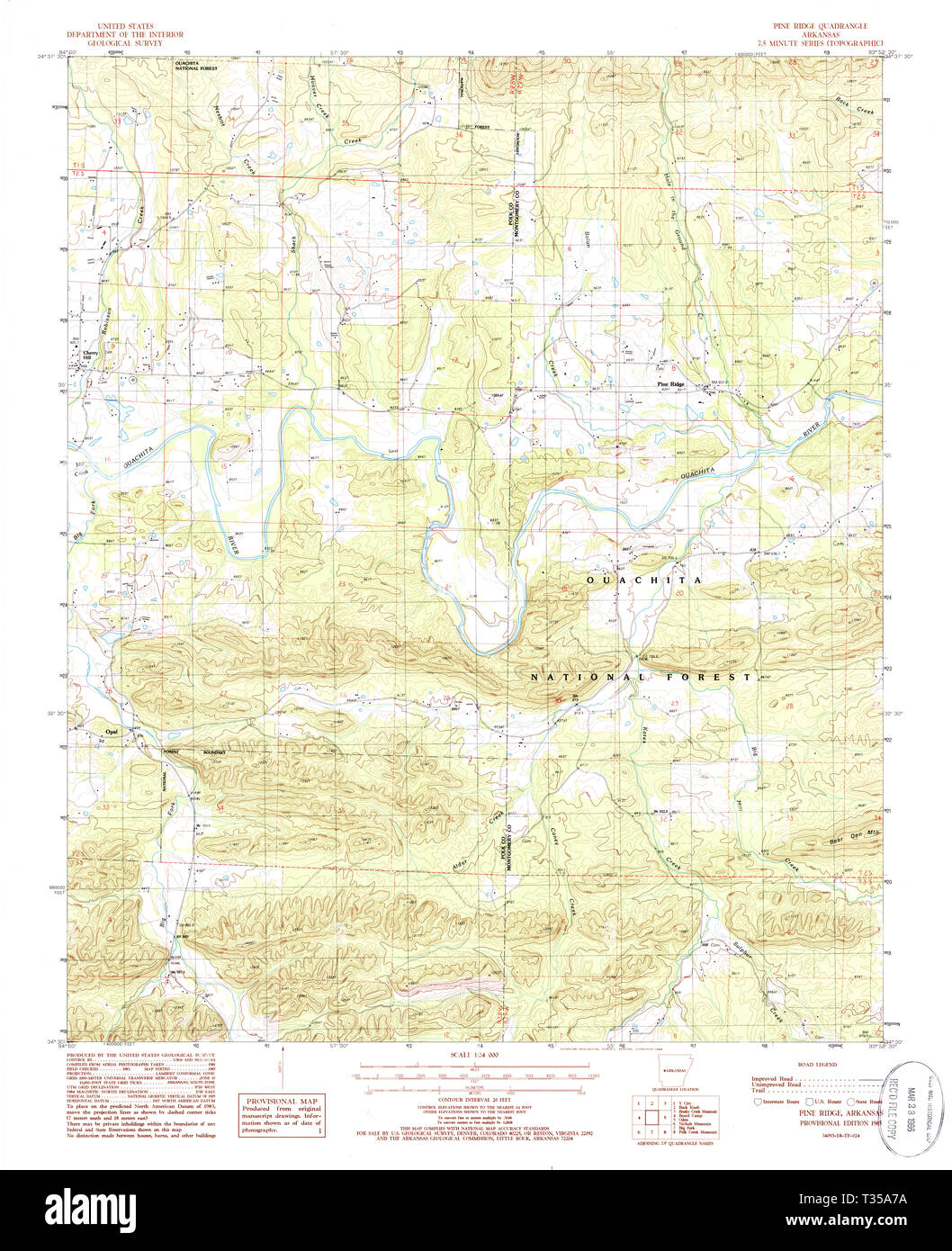 Pine ridge map Cut Out Stock Images & Pictures - Alamy