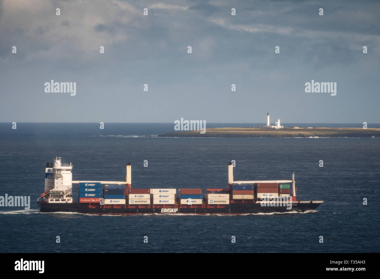Small container ship hi-res stock photography and images - Alamy