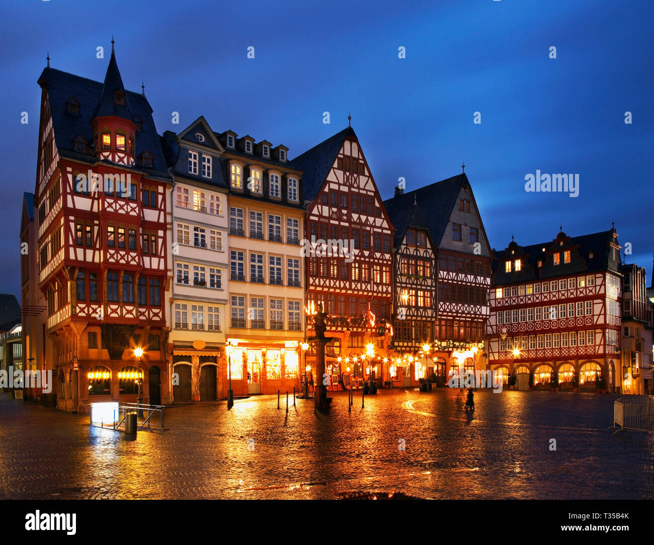 Romerberg plaza (Roemer Square) in Frankfurt am Main. Germany Stock ...