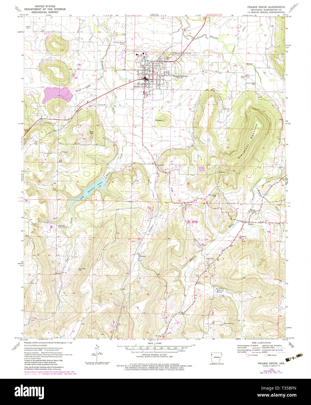 Prairie arkansas map hi-res stock photography and images - Alamy
