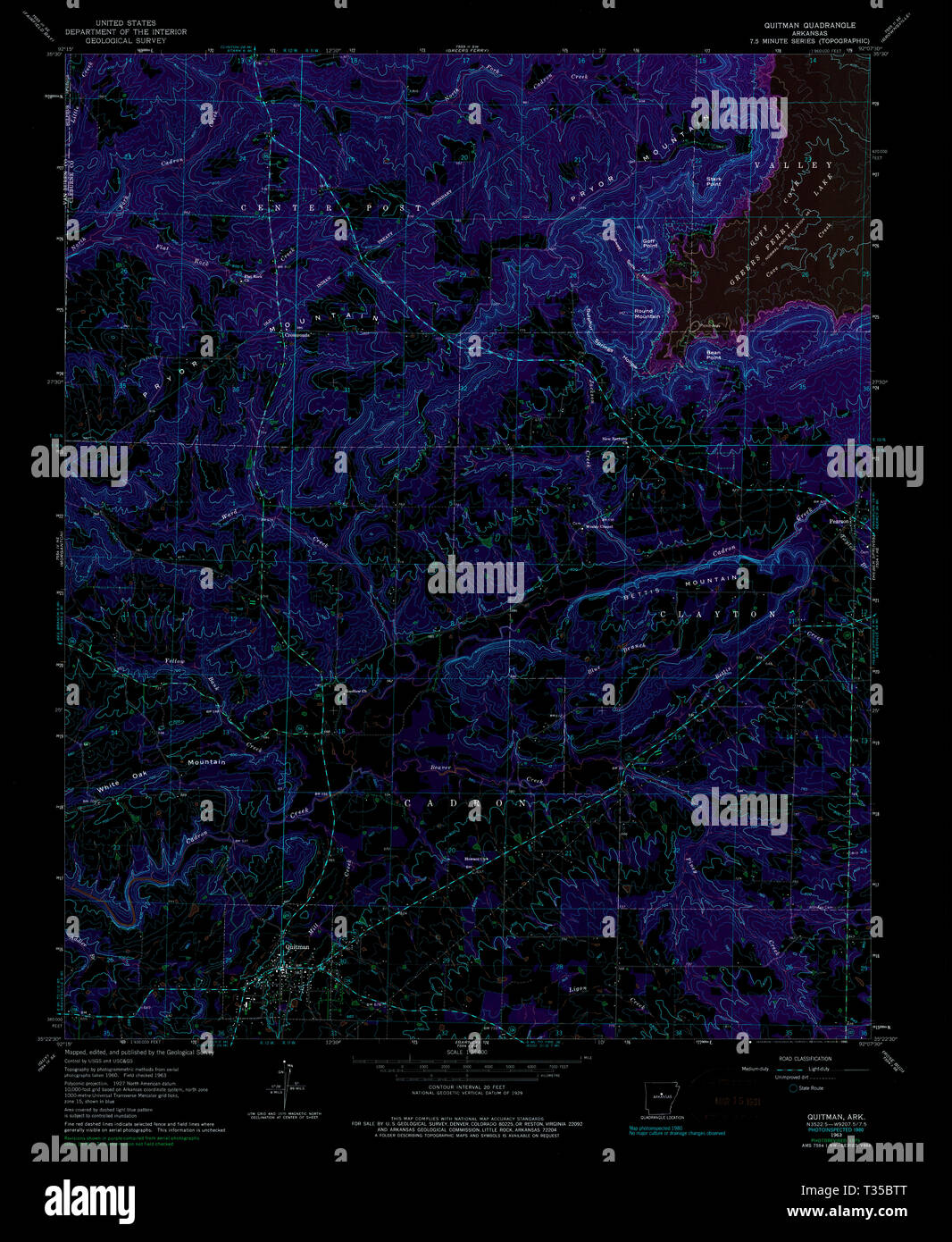 Map of quitman hi-res stock photography and images - Alamy