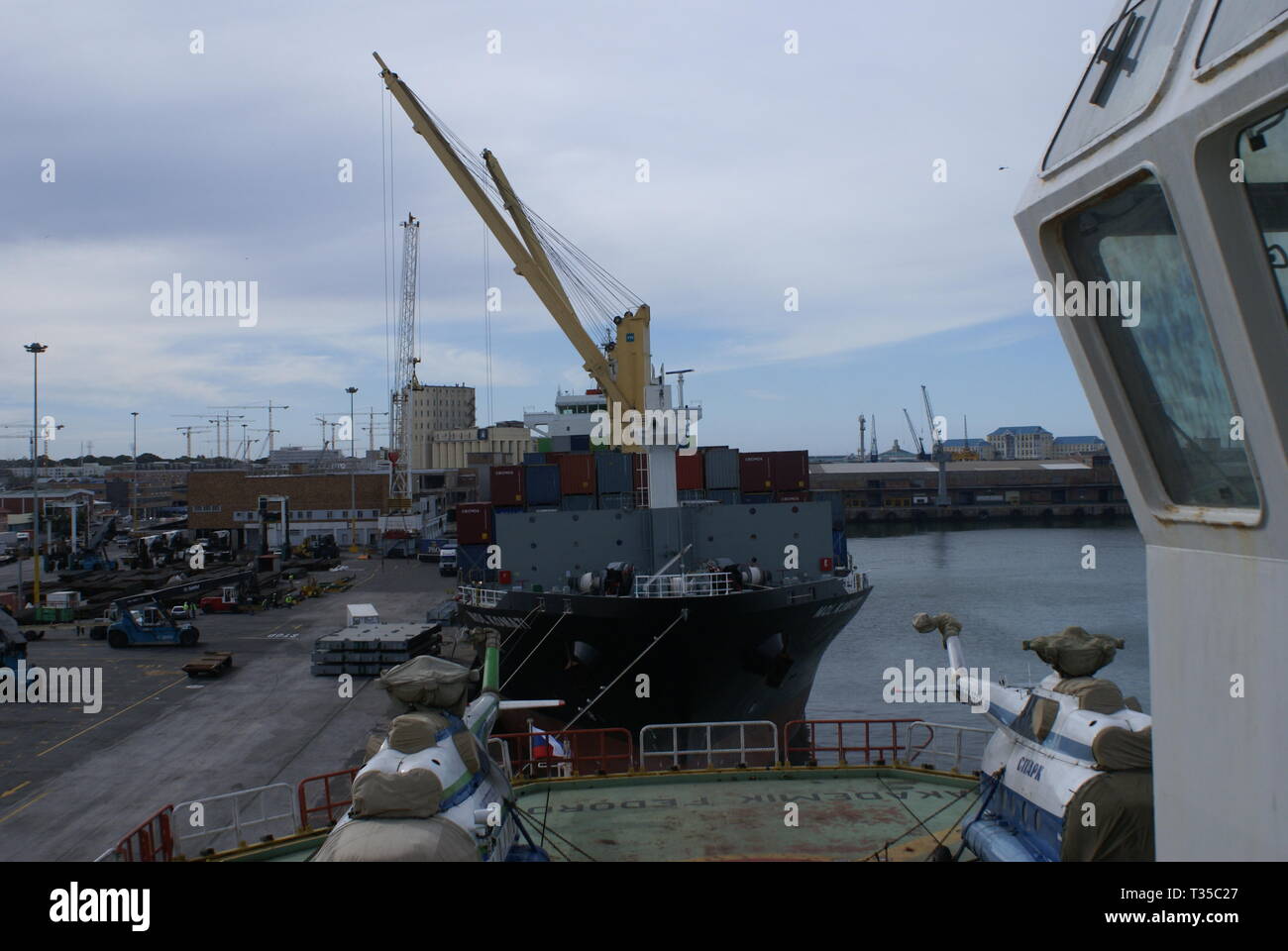 Port works, Cape Town port Stock Photo - Alamy