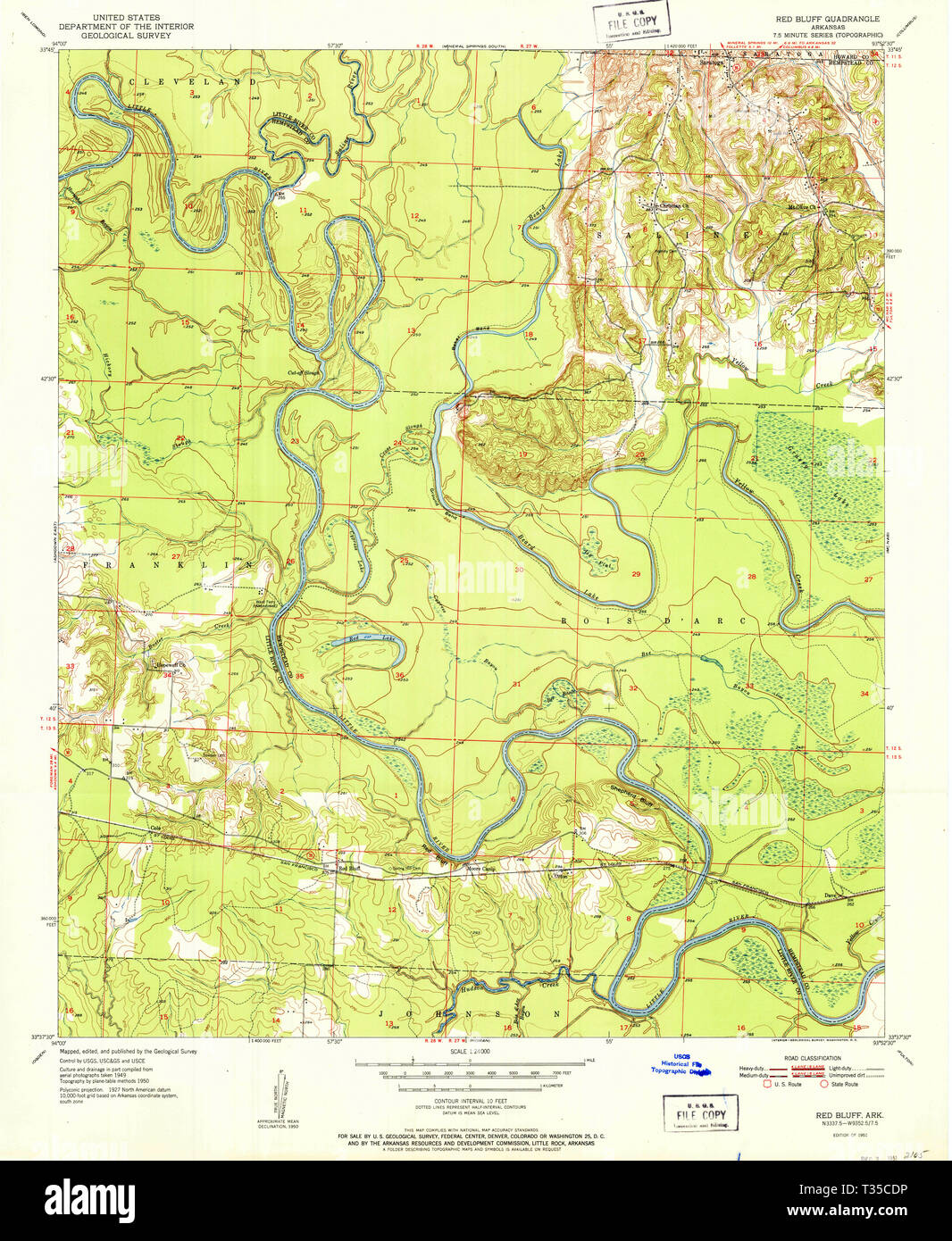 Map of red bluff hi-res stock photography and images - Alamy