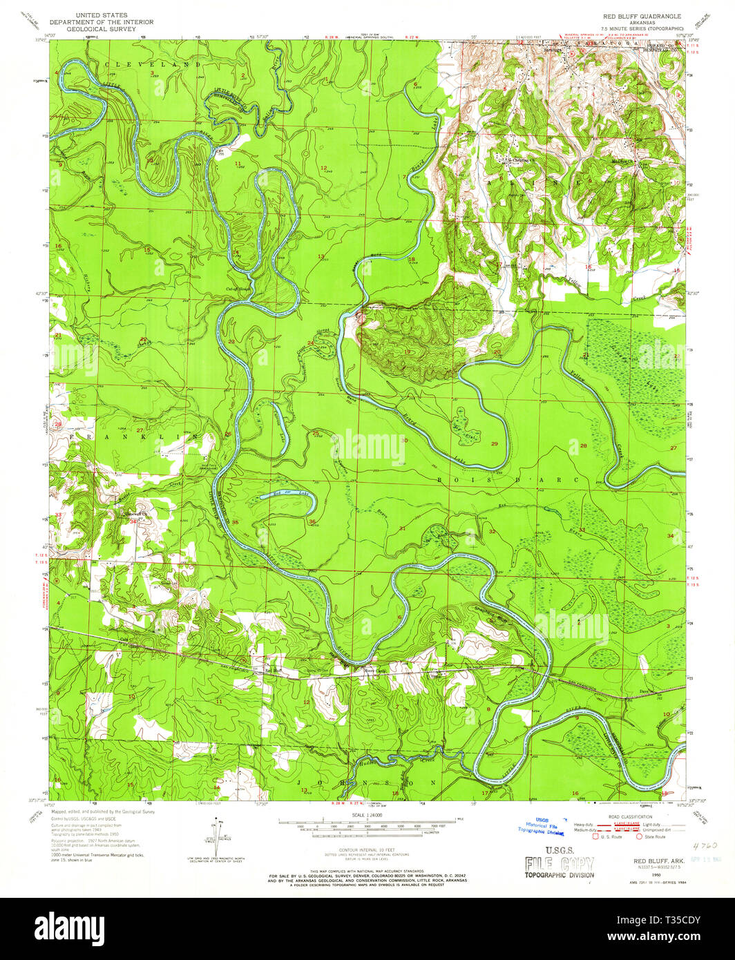 Map of red bluff hi-res stock photography and images - Alamy