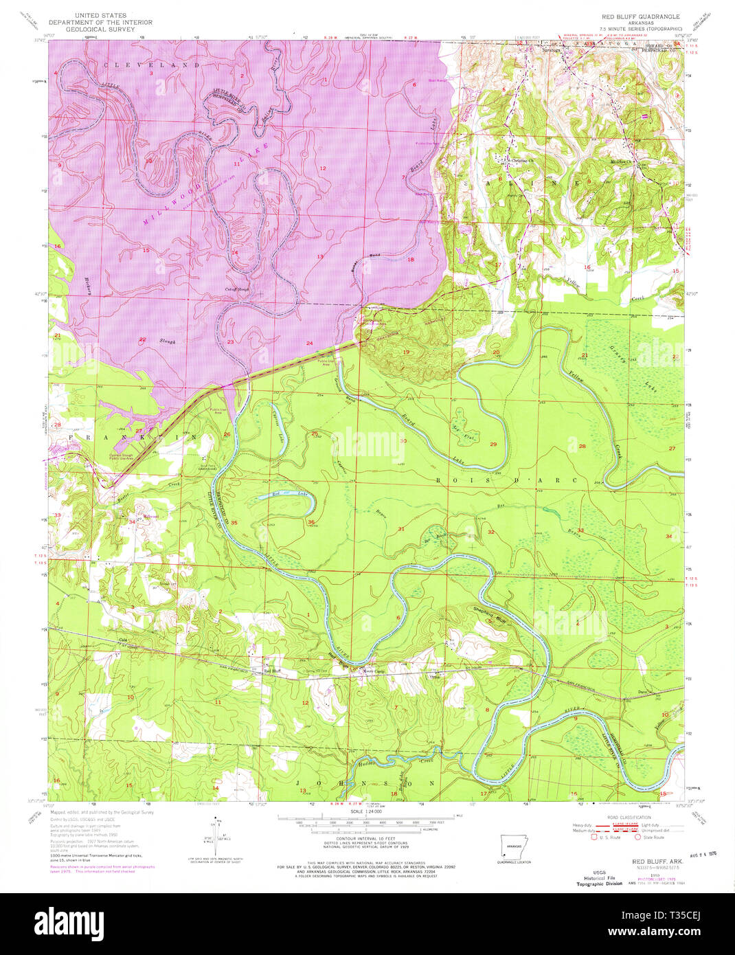 Map of red bluff hi-res stock photography and images - Alamy