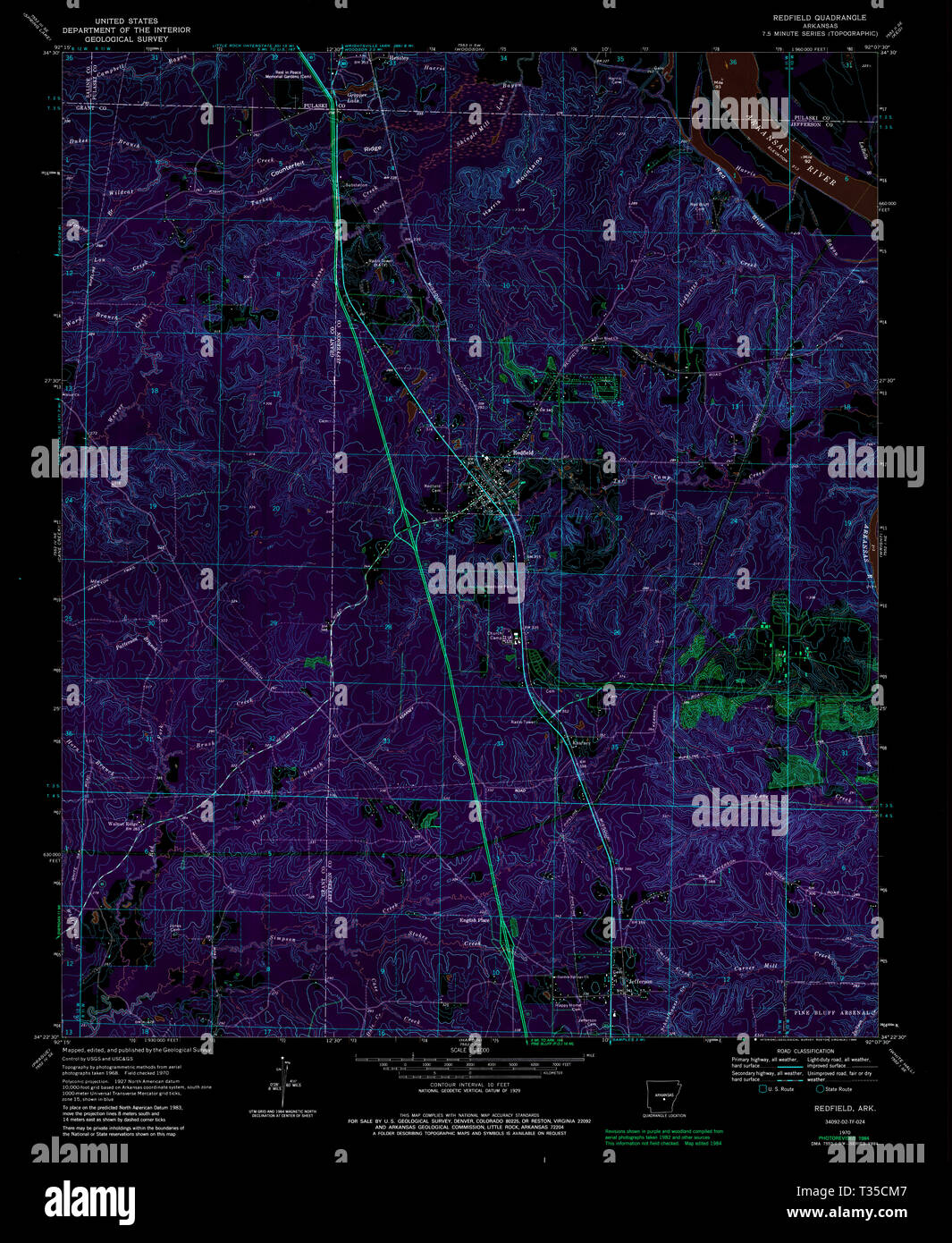 Map of redfield hi-res stock photography and images - Alamy