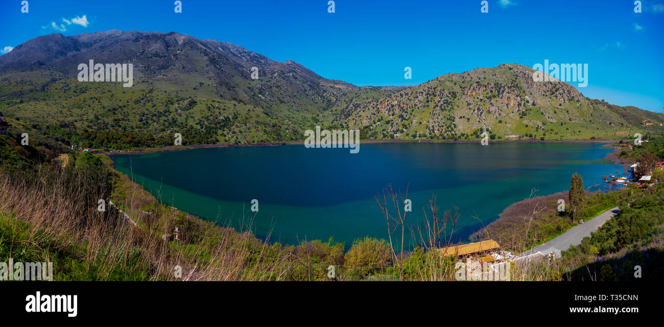 Crete lake kournas hi-res stock photography and images - Alamy