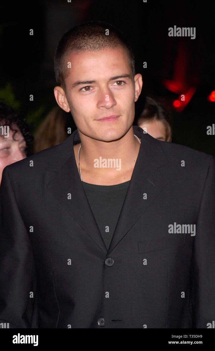 CANNES, FRANCE. May 13, 2001: Actor ORLANDO BLOOM at party in Cannes to promote his new movie ...