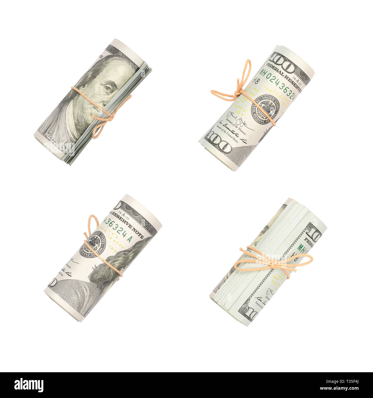 100 Dollar Bill Bundles High Resolution Stock Photography and Images ...
