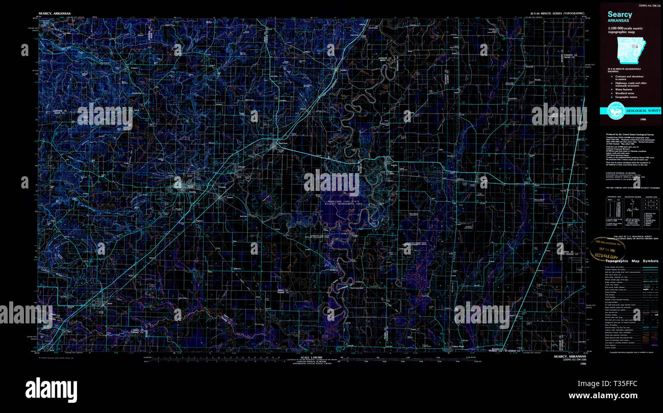 Map of searcy hi-res stock photography and images - Alamy