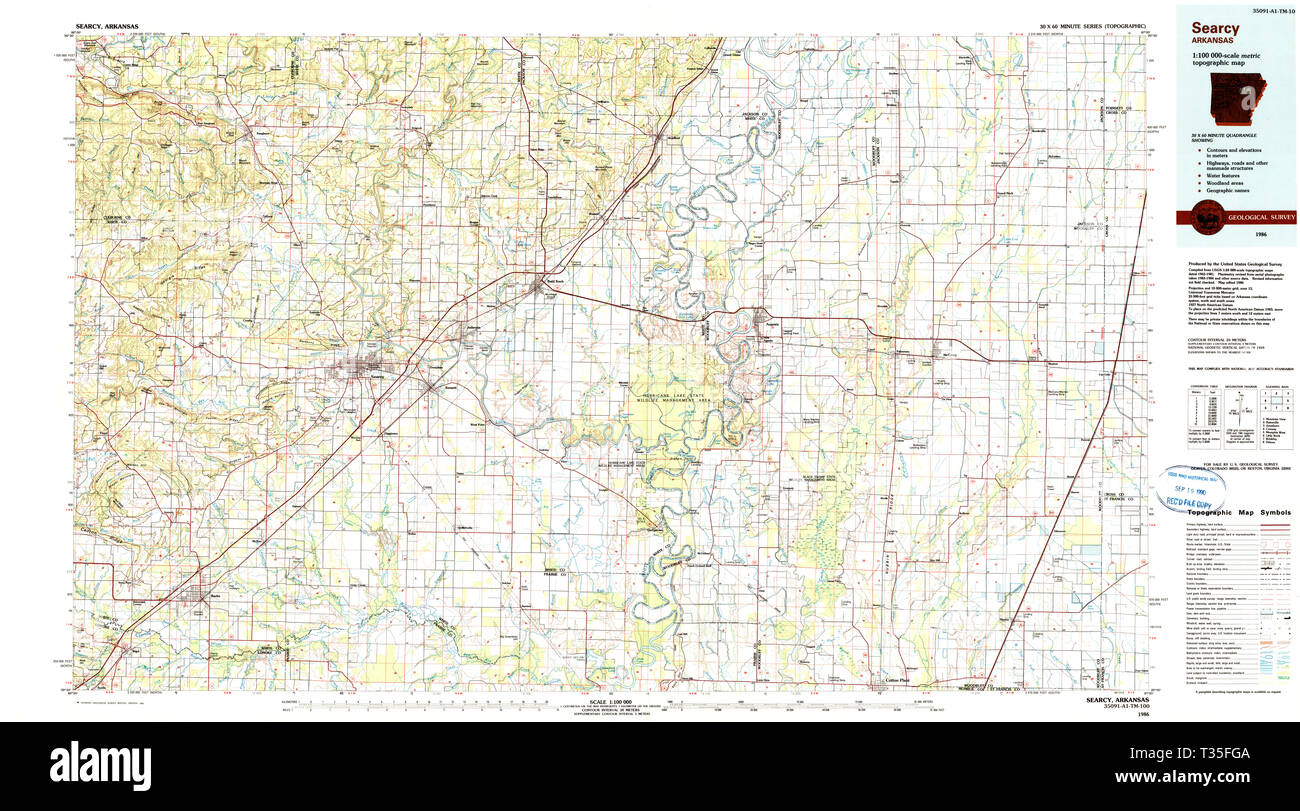 Map of searcy hi-res stock photography and images - Alamy