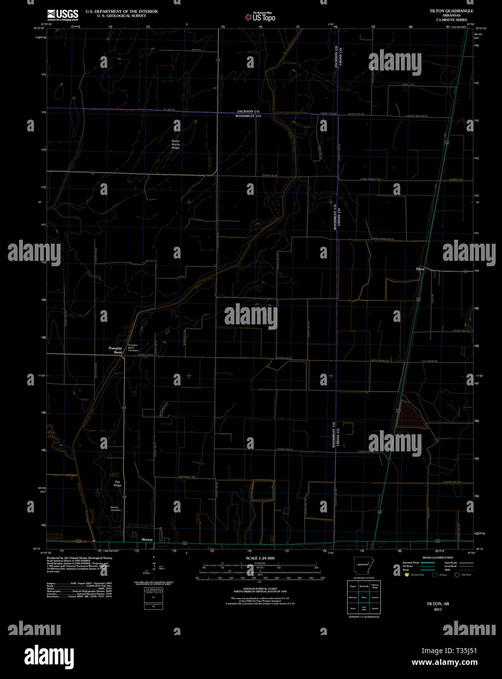 Map of tilton hi-res stock photography and images - Alamy