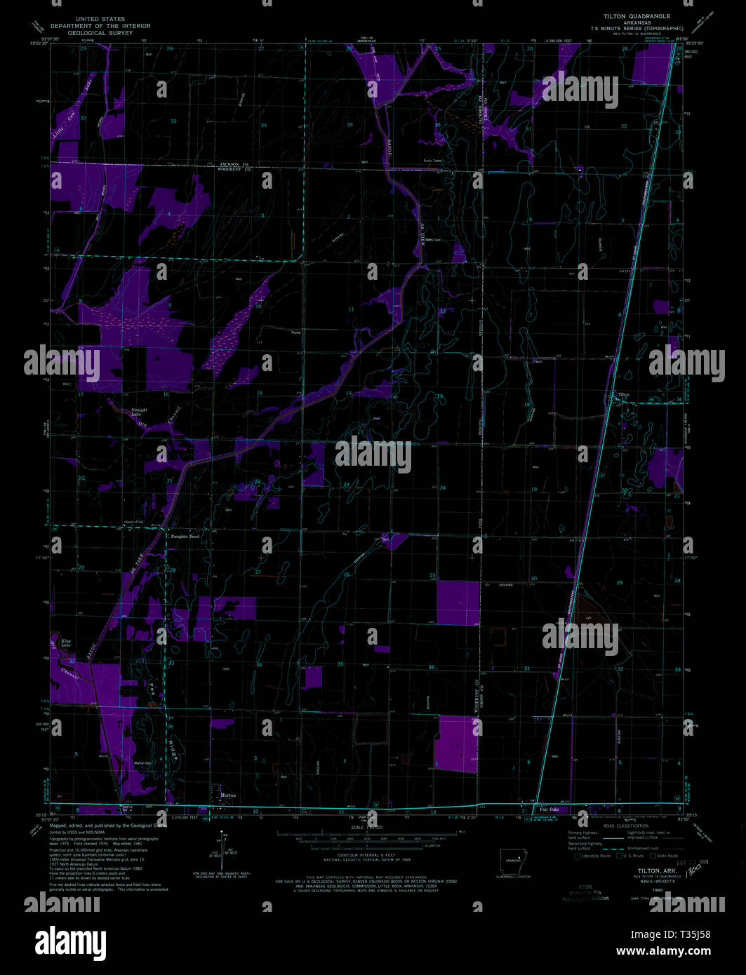 Map of tilton hi-res stock photography and images - Alamy