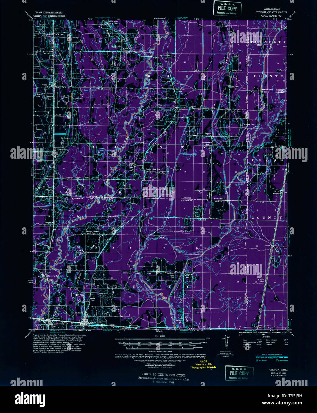 Map of tilton hi-res stock photography and images - Alamy