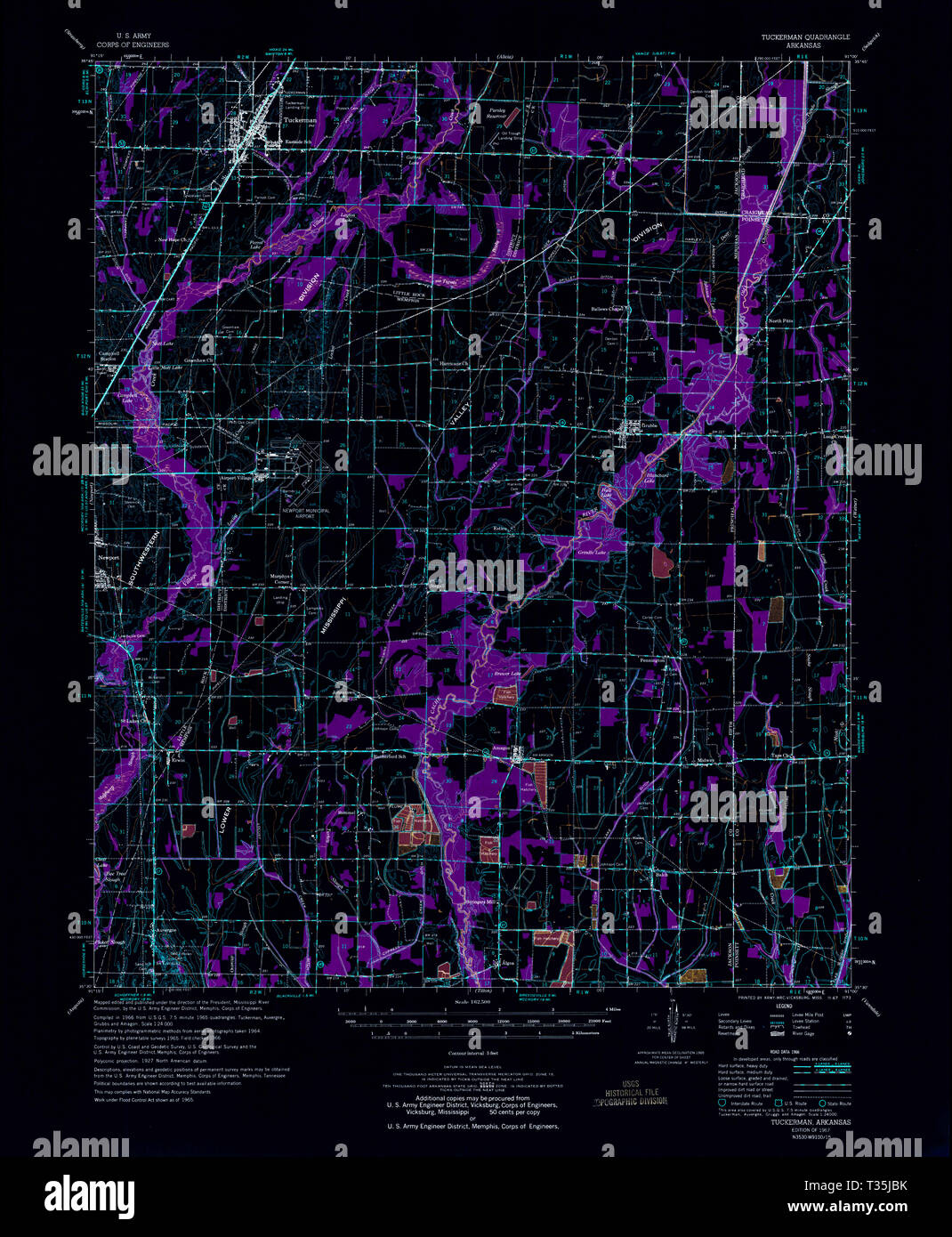 Map of tuckerman hi-res stock photography and images - Alamy