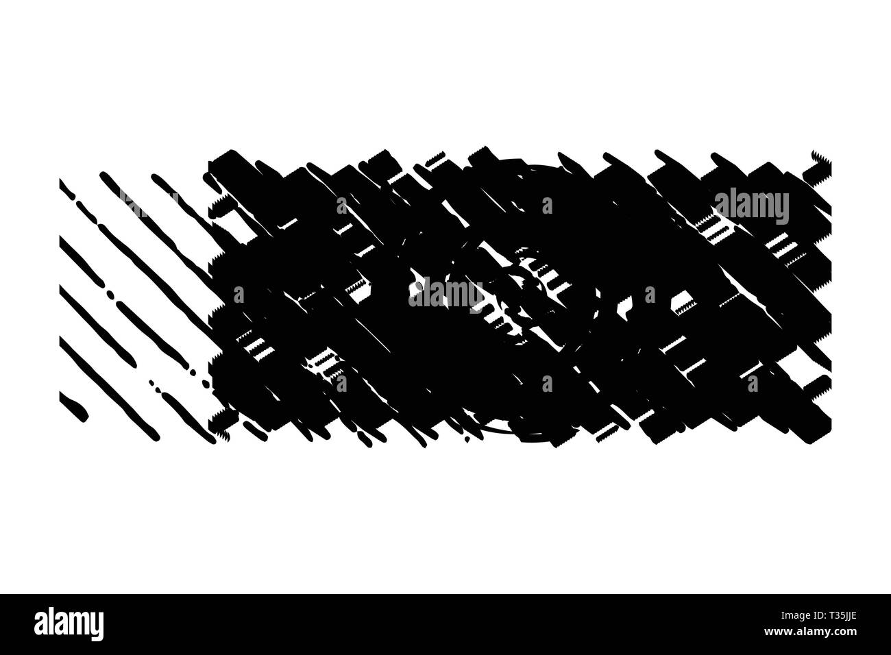 Dirtty isolated basis. Artistic messy banner background. Paint roller ...