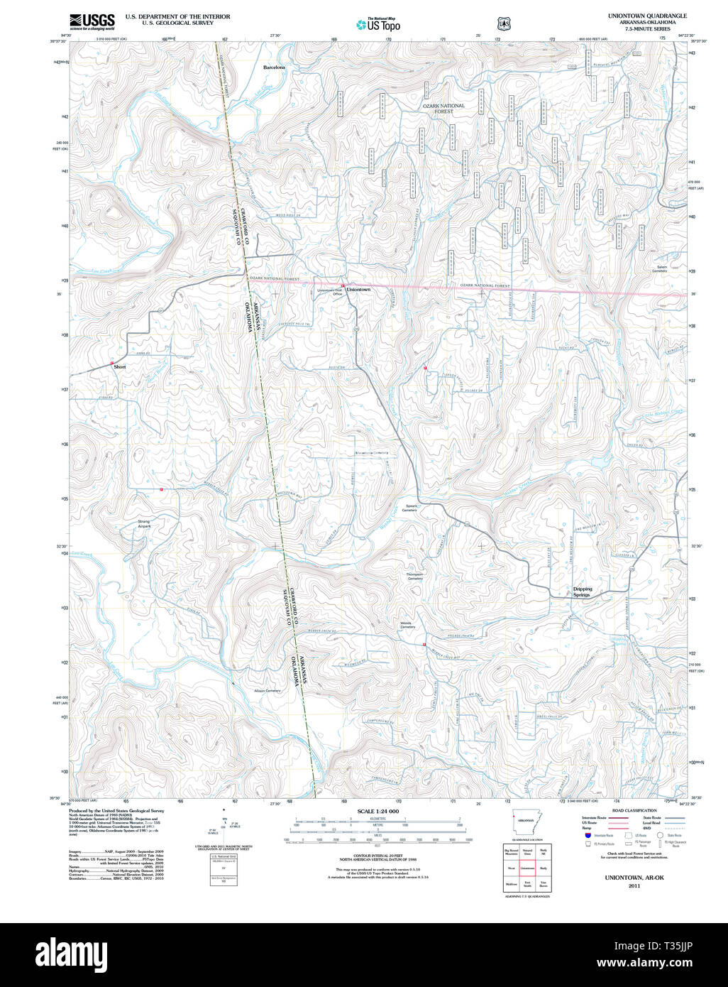 Map of uniontown hi-res stock photography and images - Alamy