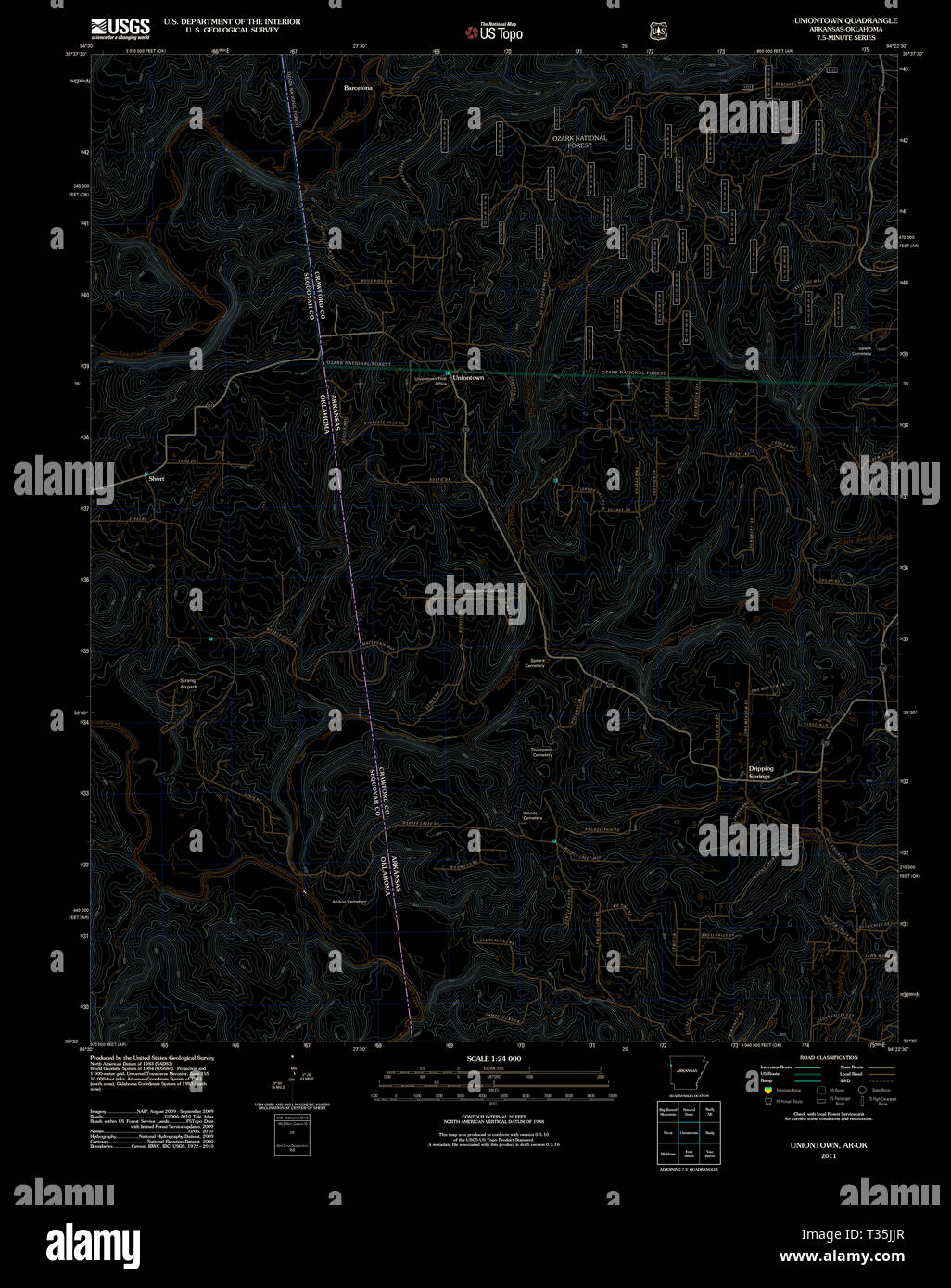 Map of uniontown hi-res stock photography and images - Alamy