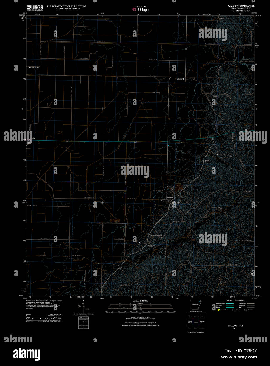 Map of walcott hi-res stock photography and images - Alamy